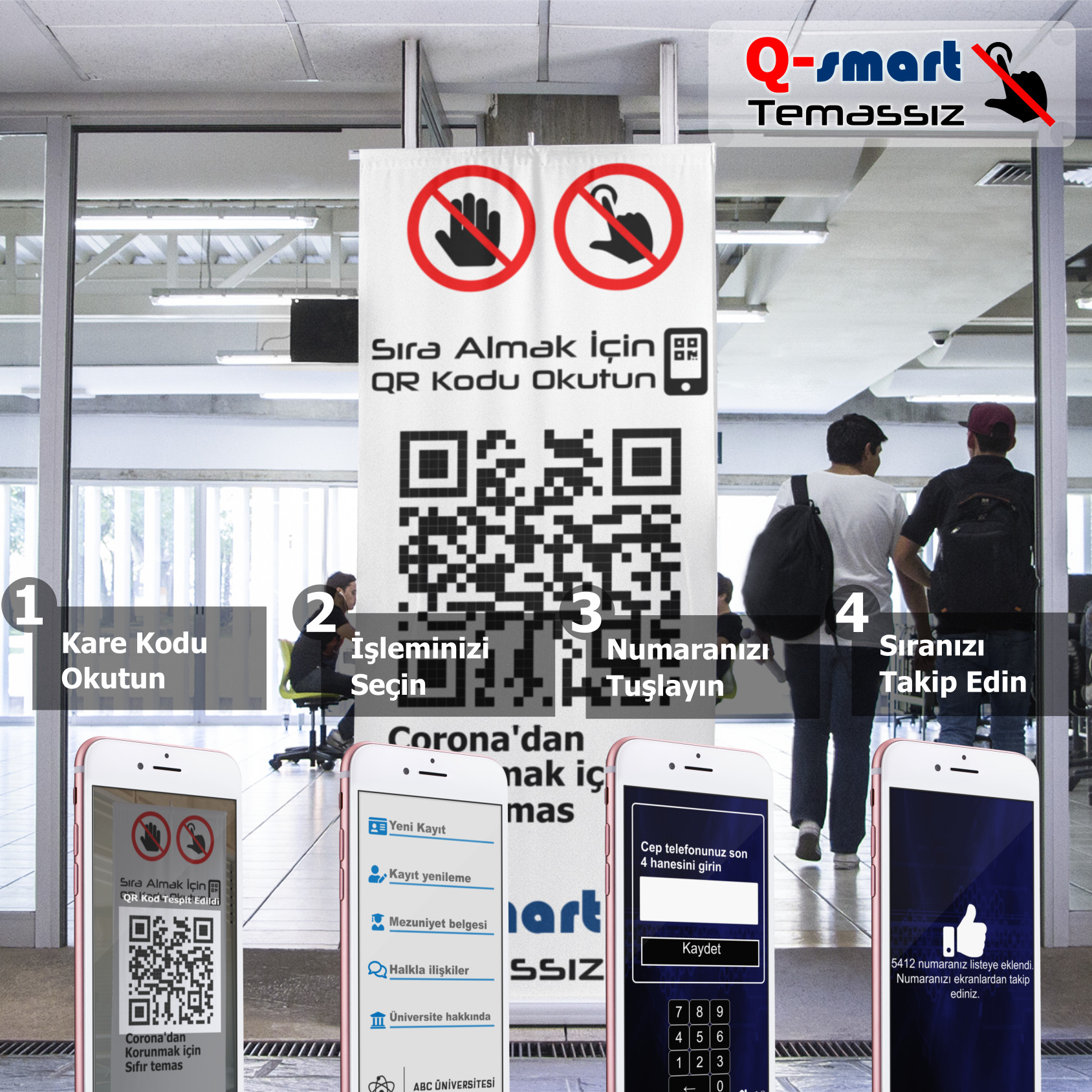 Contactless Queueing System - Queue Management Systems