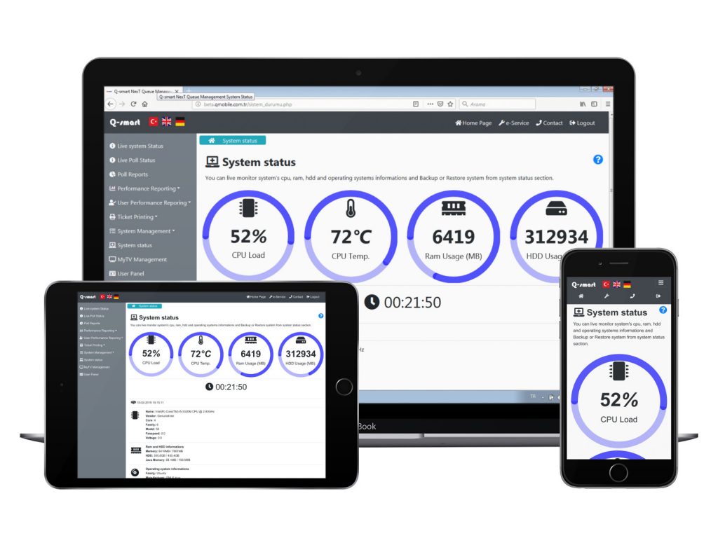 T series queue system - Q-smart Queue Management System